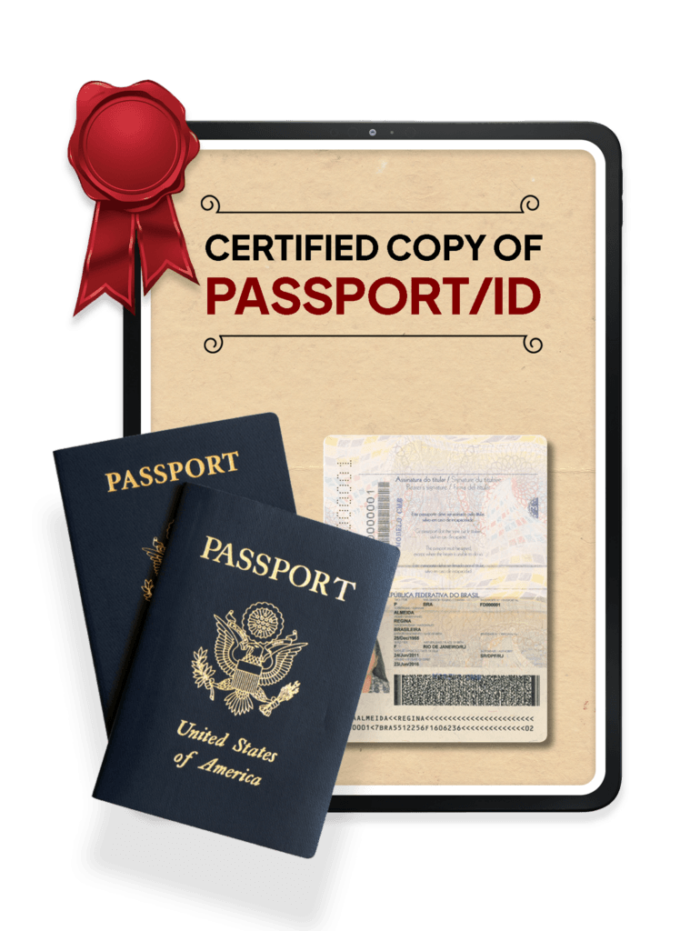 Certified copy of Passport/ID | NotaryPublic24
