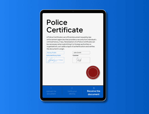 Police Certificate | NotaryPublic24