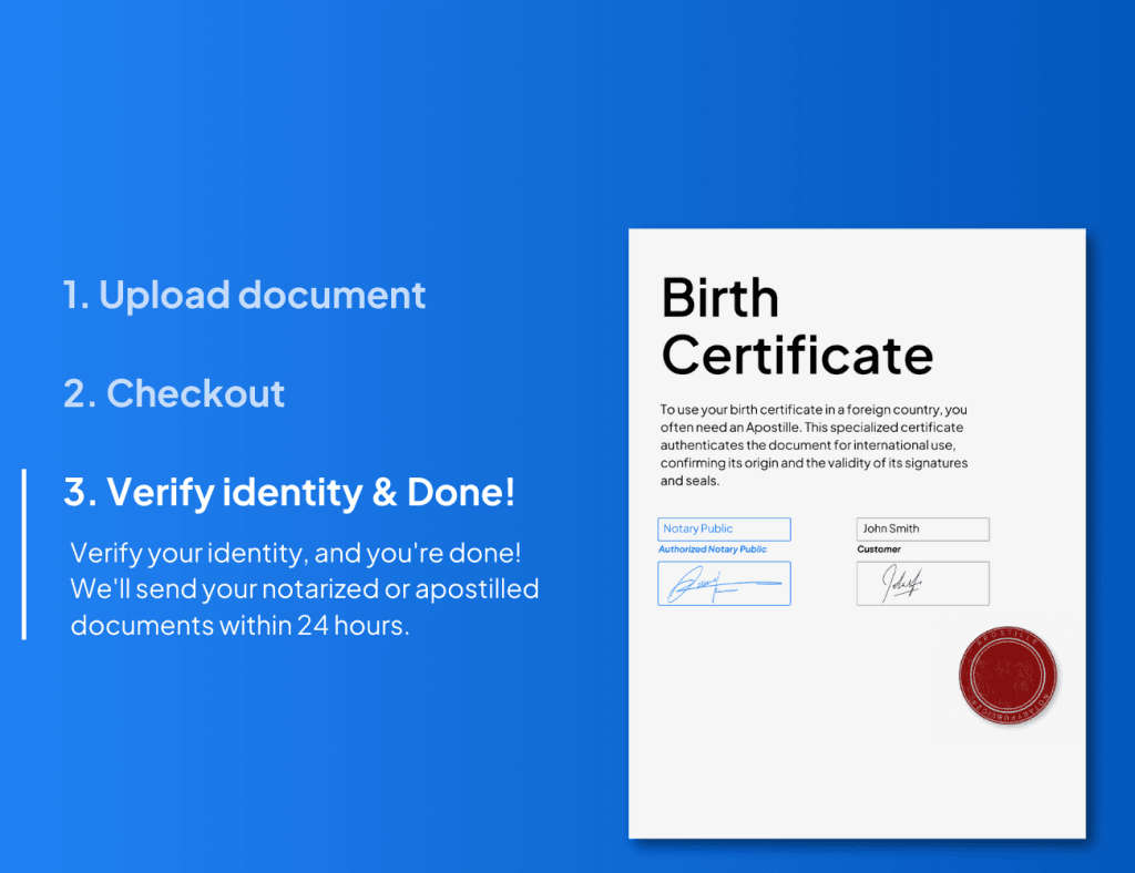 Birth Certificate Apostille | NotaryPublic24
