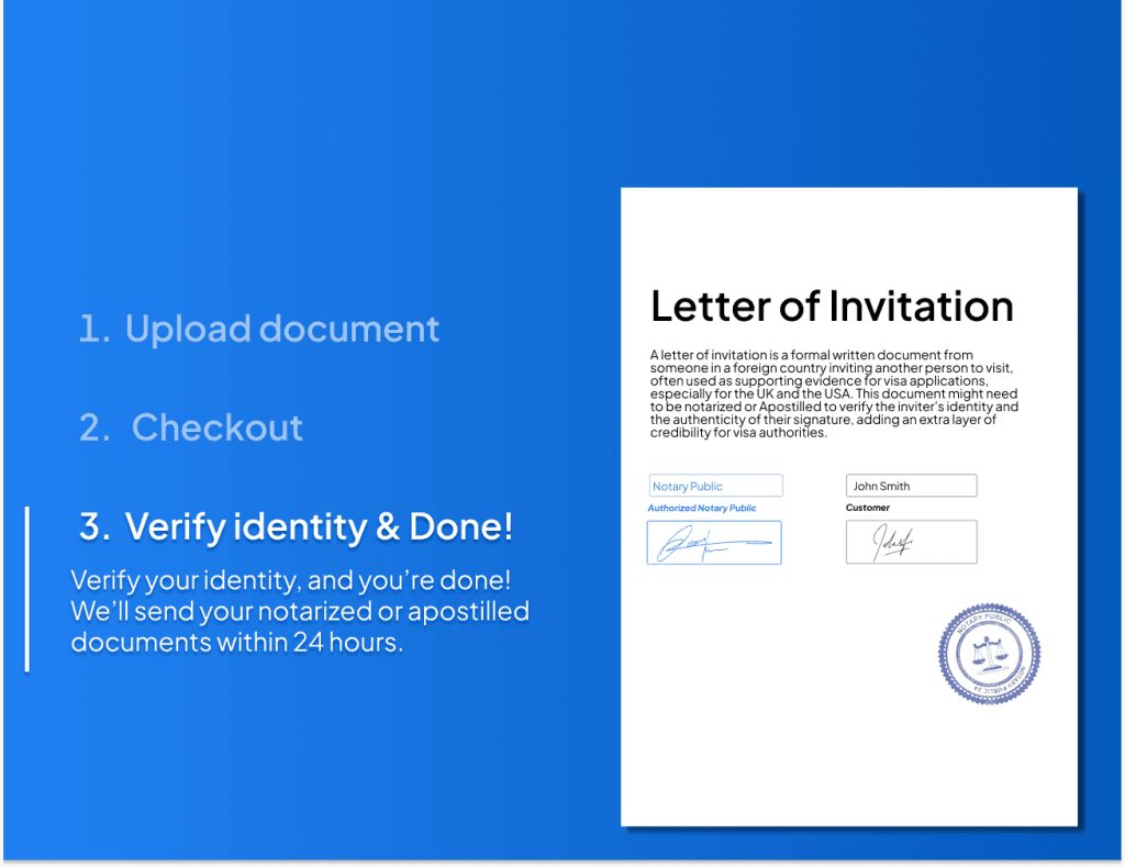 Letter of Invitation | NotaryPublic24