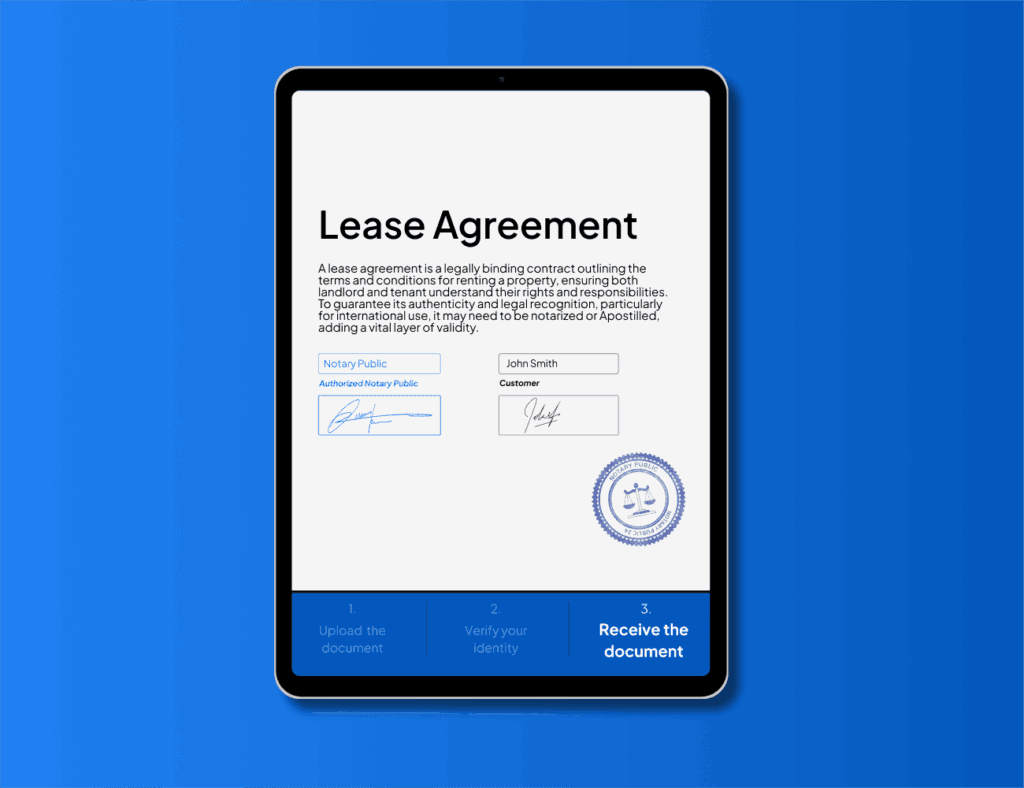 Notarized Lease Agreement | NotaryPublic