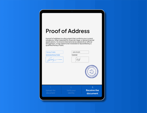 Proof of Address – Notarized Online | NotaryPublic24