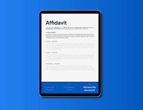 Affidavit Form | NotaryPublic24